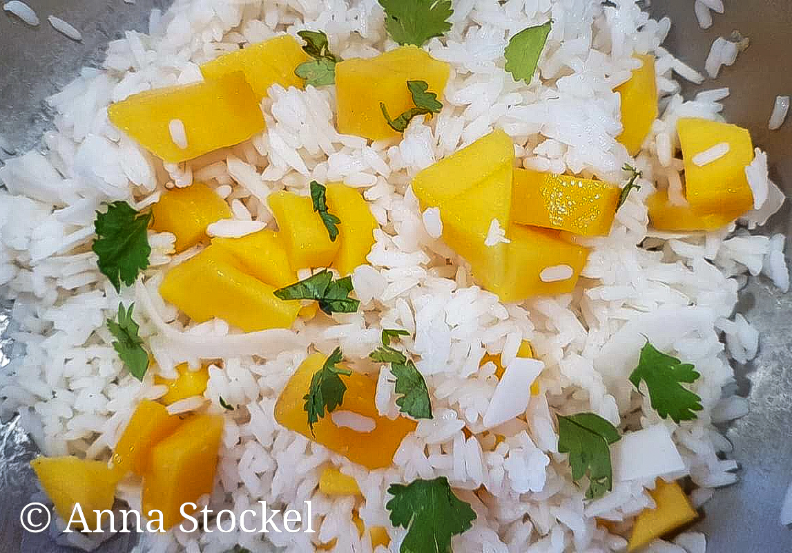 Coconut Rice with Mango - Wild Woman Kitchen