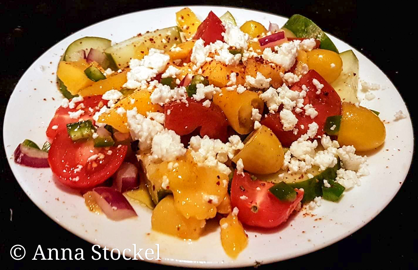 Mexican Mango and Tomato Salad - Wild Woman Kitchen